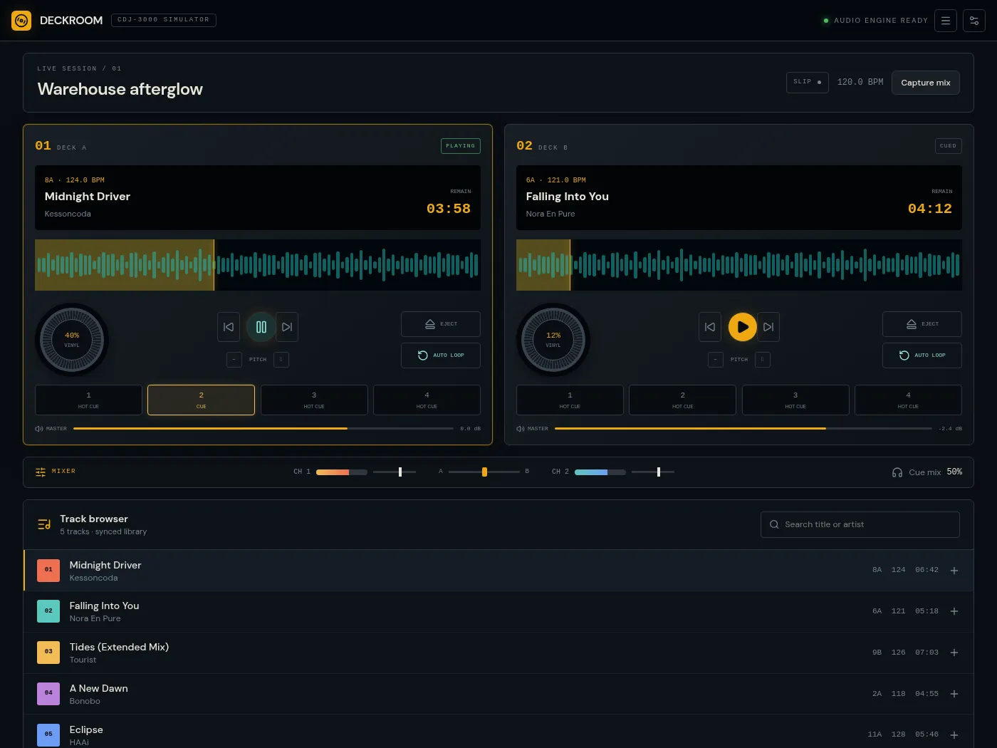 CDJ-3000 Deck Simulator