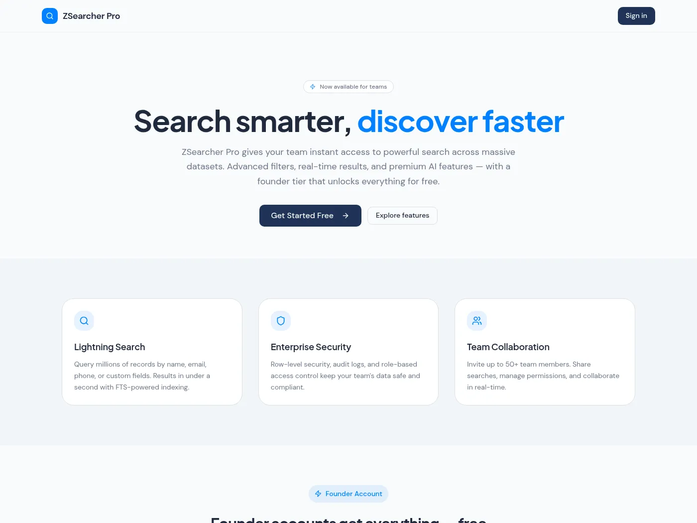 ZSearcher Pro Portal
