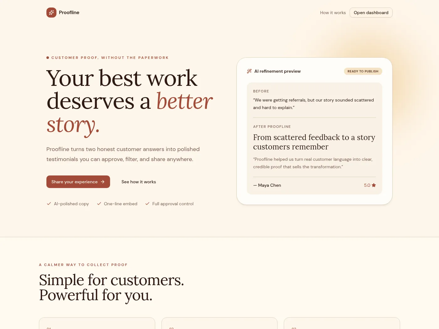 AI Testimonial Wall