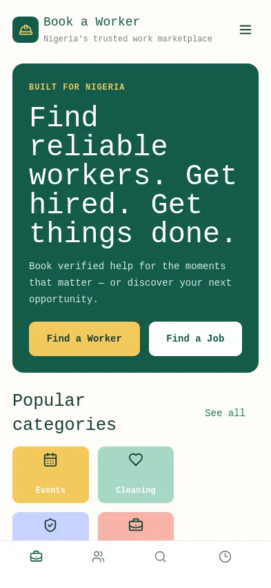 Book a Worker NG