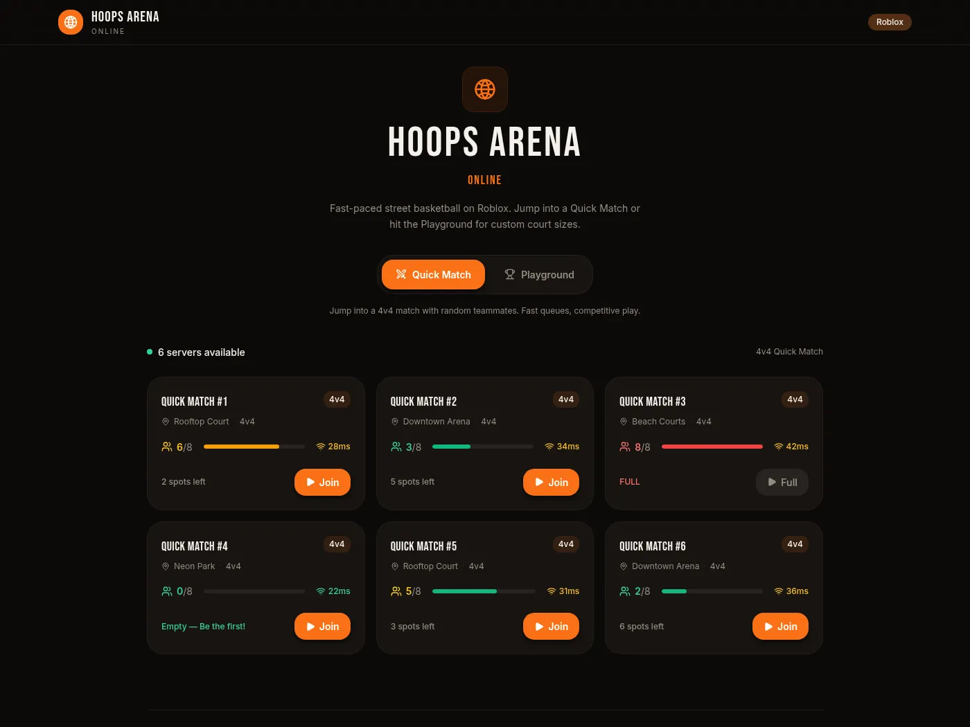 Hoops Arena Online