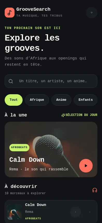 GrooveSearch Mobile