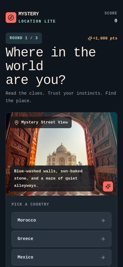 Mystery Location Lite