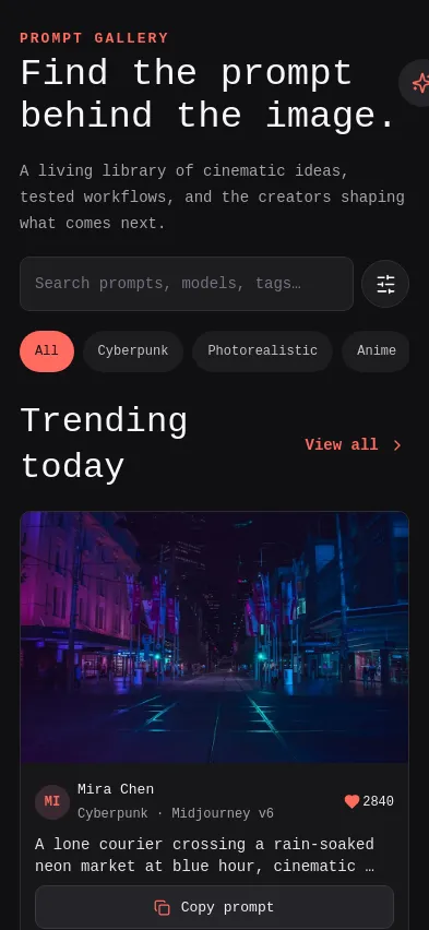 Prompt Gallery Hub