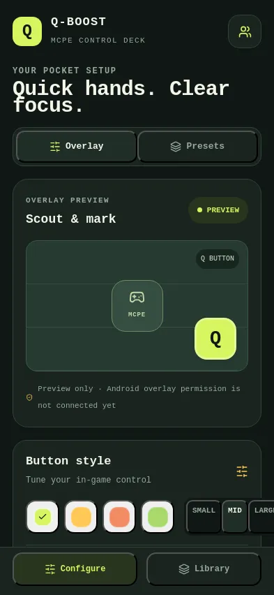 Minecraft QButton Companion