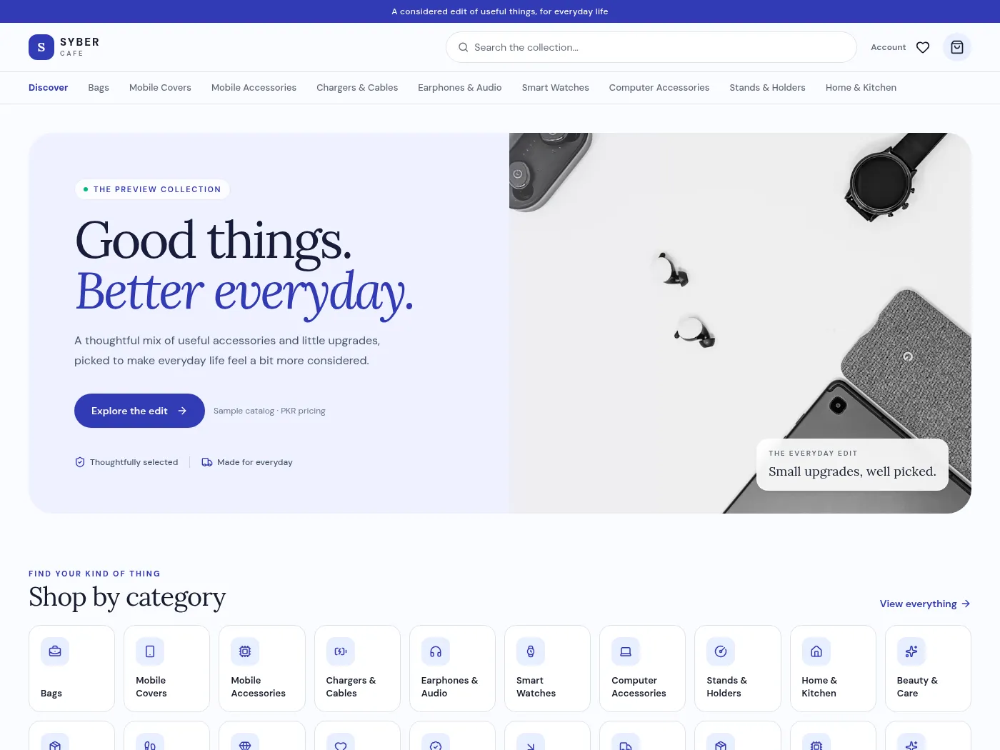 Syber Cafe E-Commerce