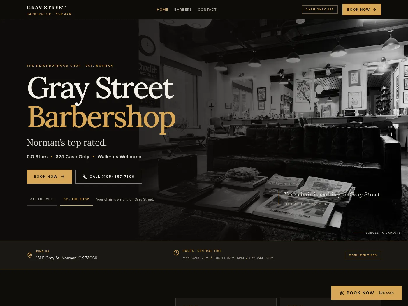 Gray Street Barbershop Site