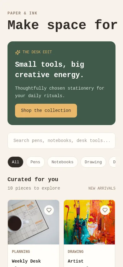 Stationery Store Mobile