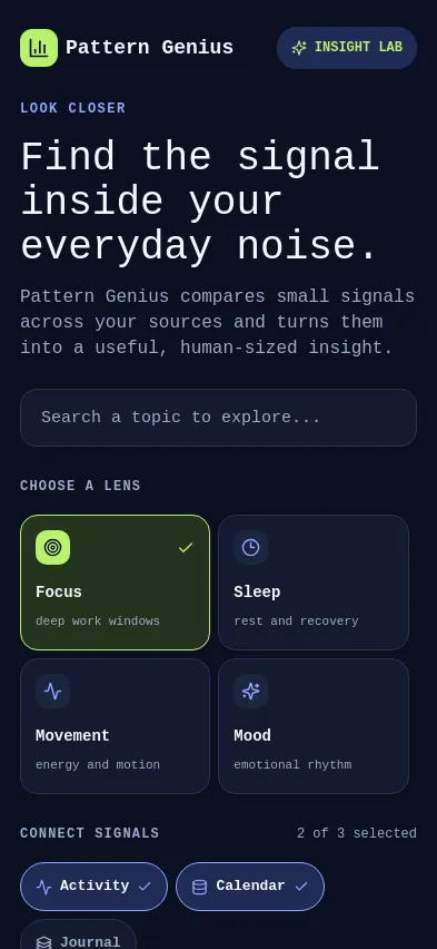 Pattern Genius