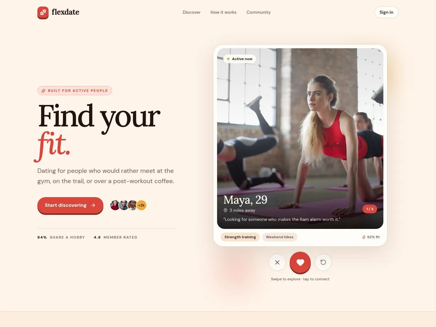 Flexdate Fitness Dating