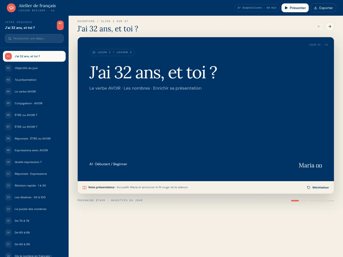 Leçon 2 PowerPoint Helper