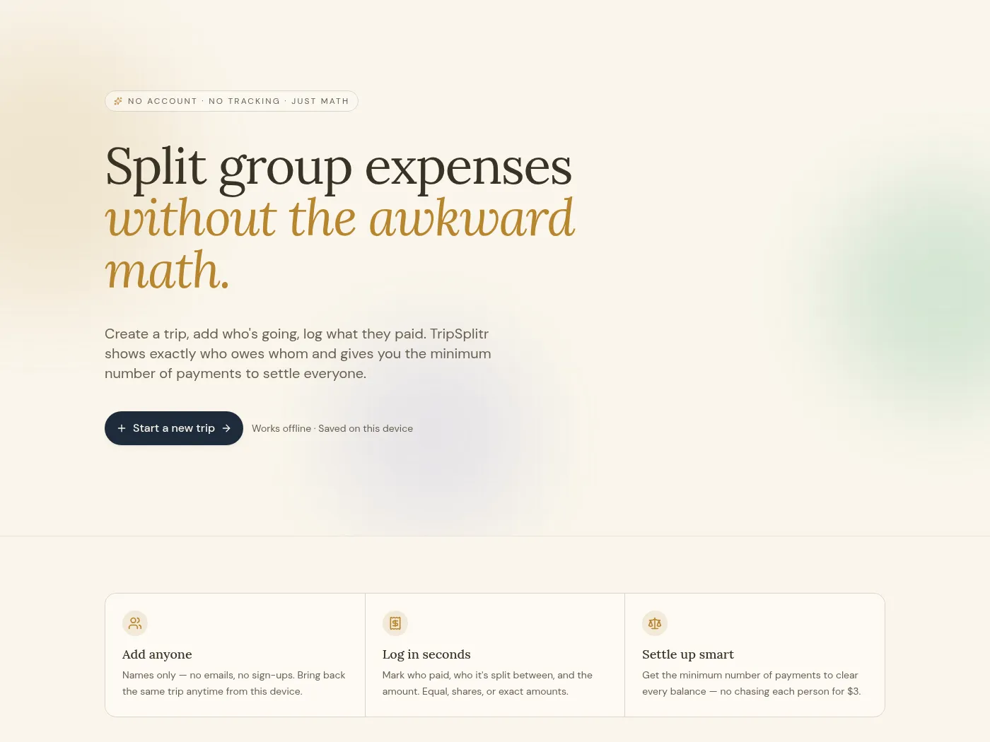 TripSplitr