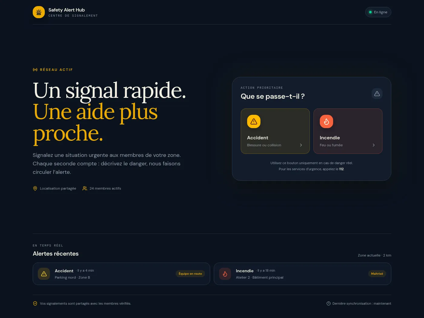 Safety Alert Hub