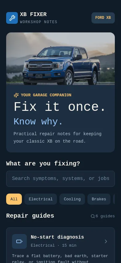 Ford XB Fixer