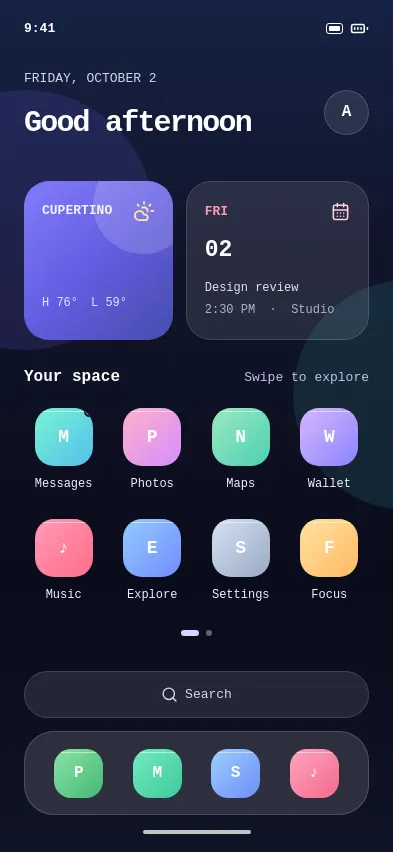 iOS 26 Futurist UI