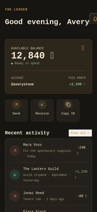 LARP Wallet App