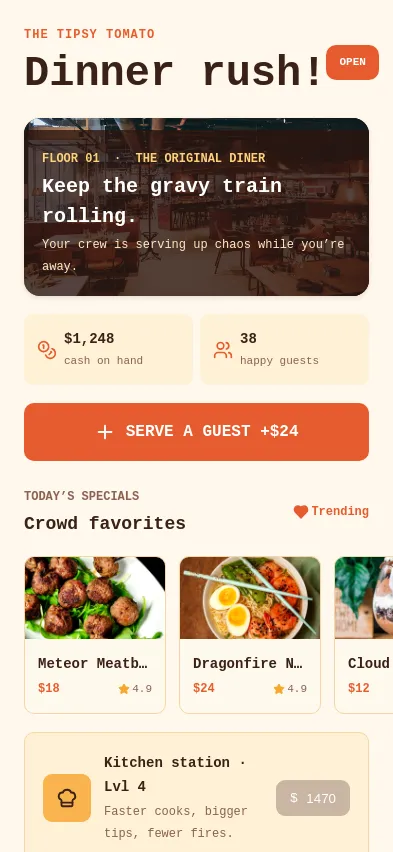 Idle Bistro Tycoon