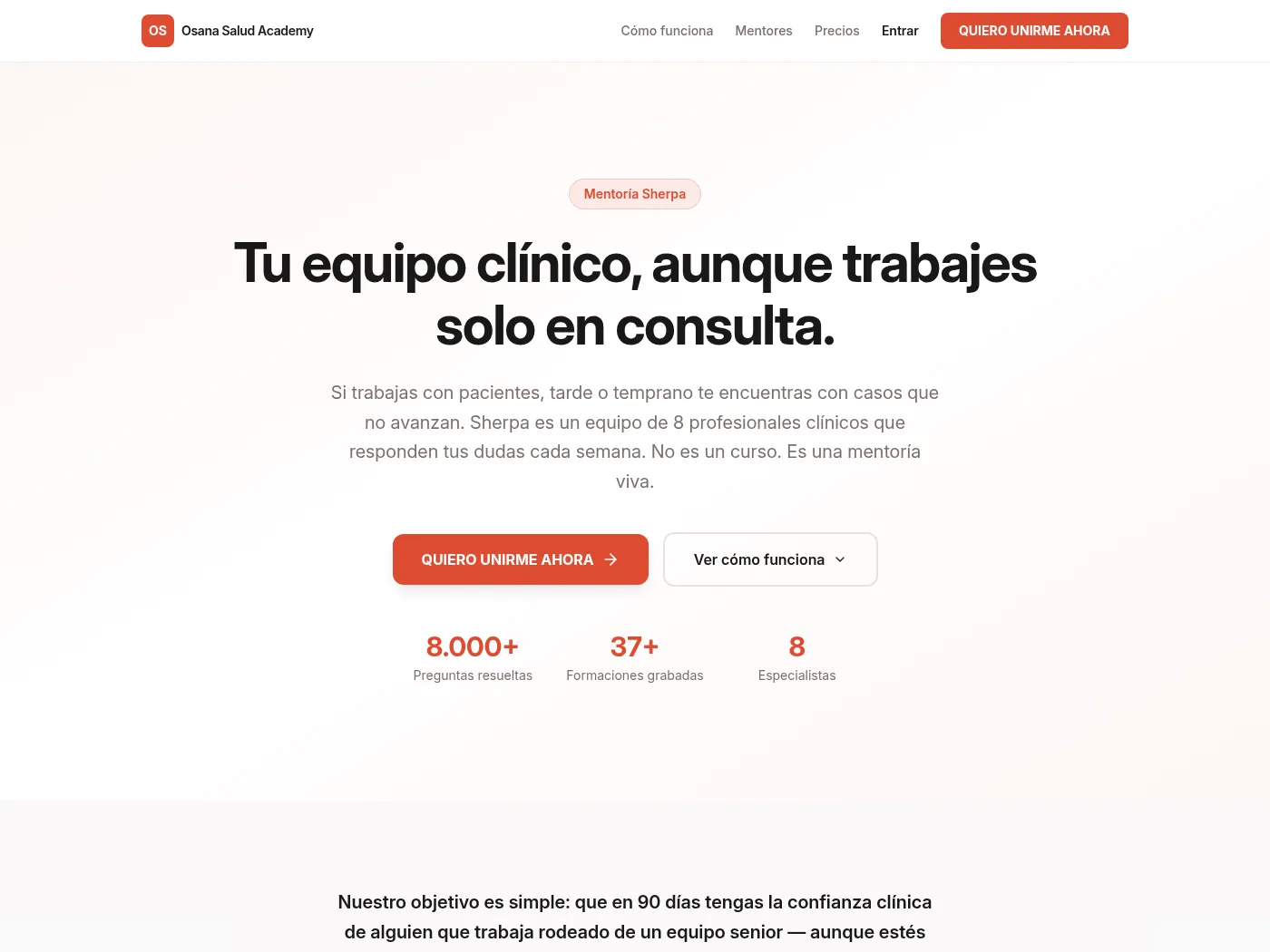 Osana Salud Academy Rebuild