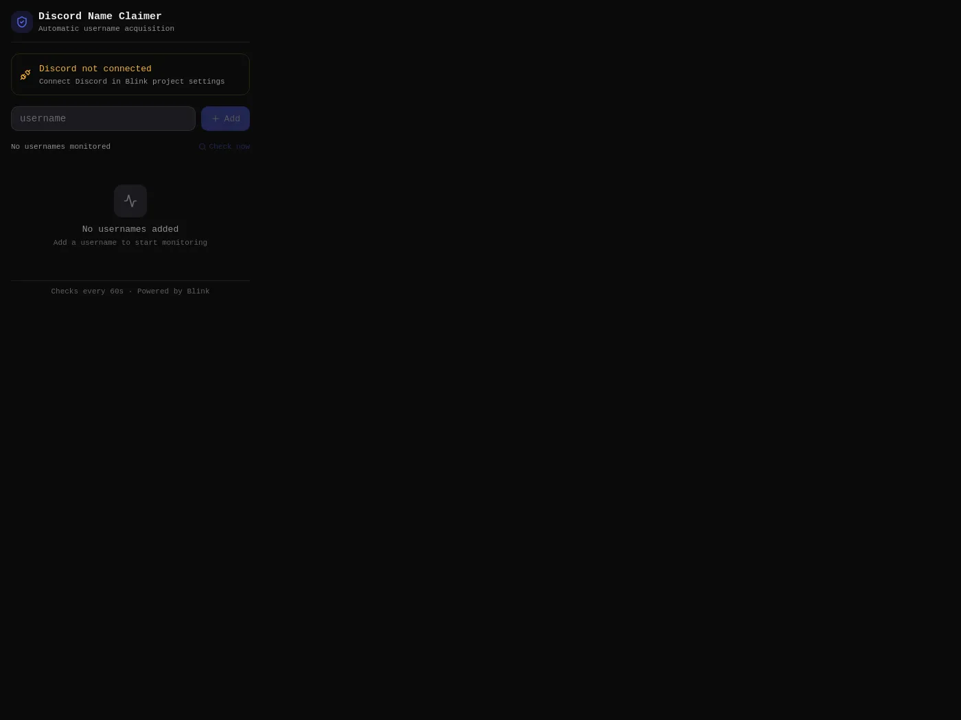 Discord Name Claimer