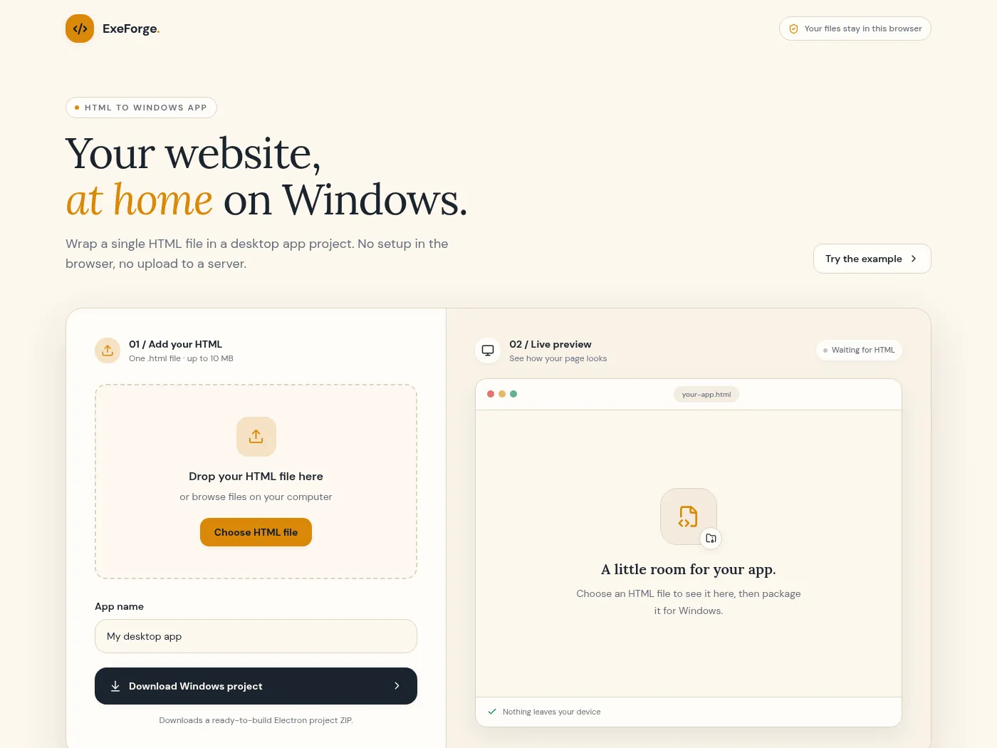 HTML2EXE Converter