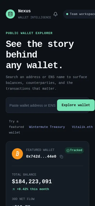 Crypto Wallet Explorer