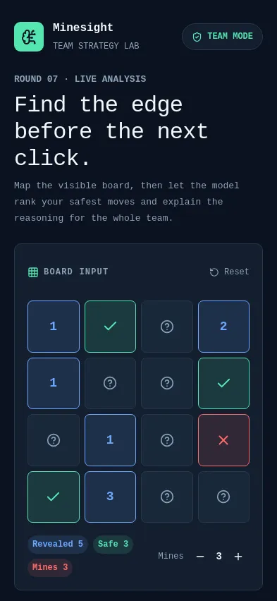 Mines AI Strategy App