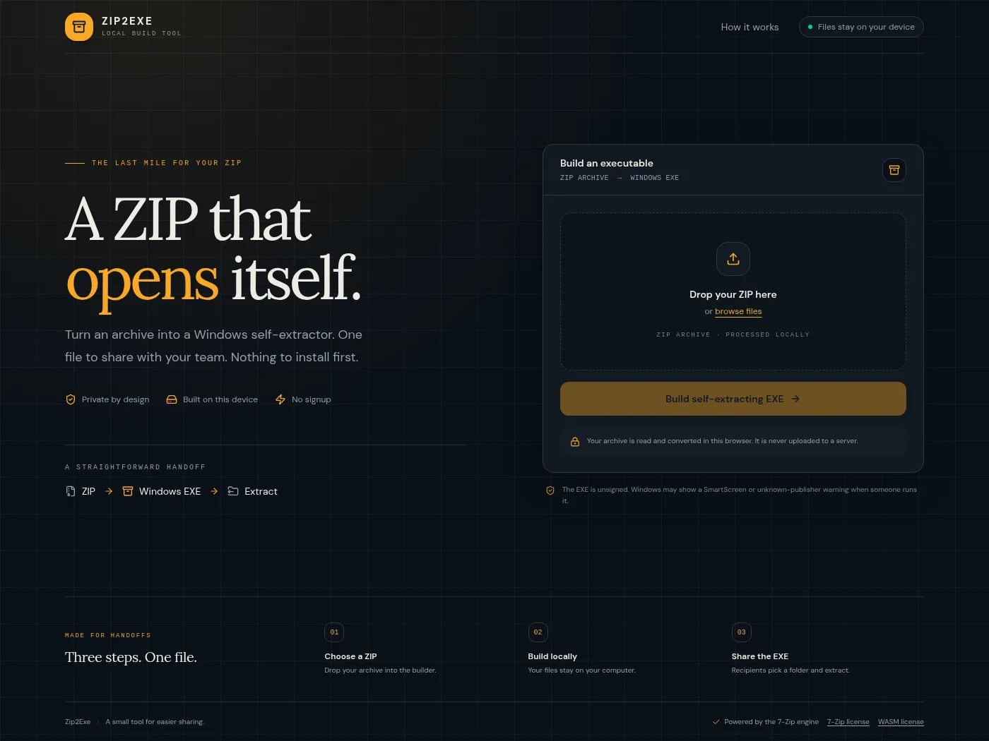 Zip2Exe Converter