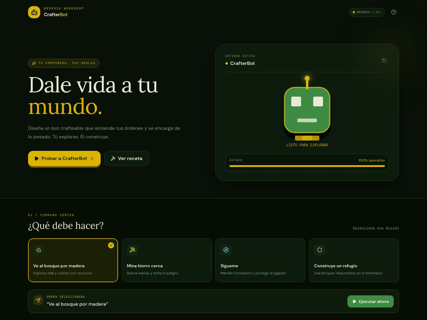 Minecraft Bot Crafter