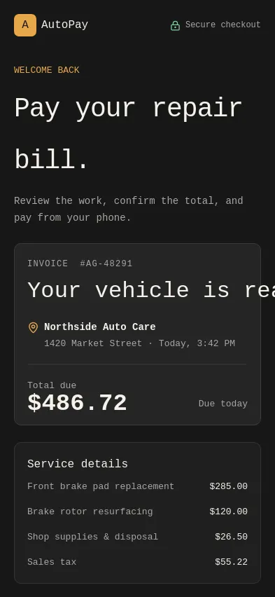 AutoPay Garage