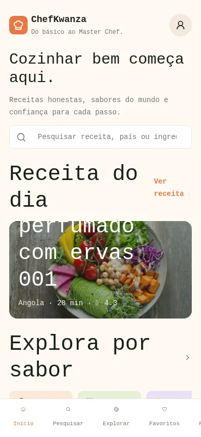 ChefKwanza Mobile App