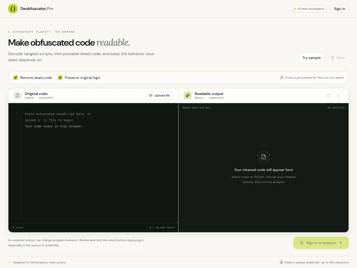 JS Deobfuscator Pro
