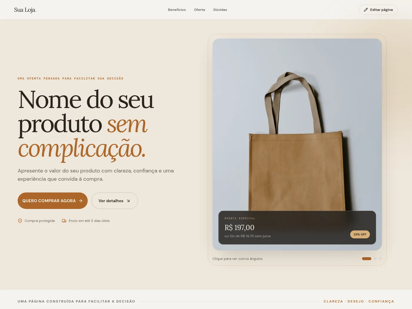 Conversão Turbo Landing Page