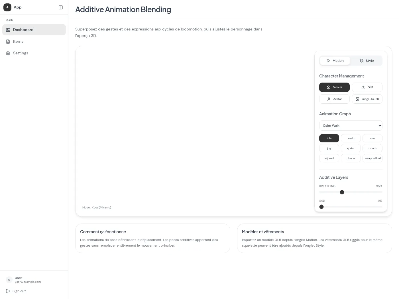 Additive Animation Blending