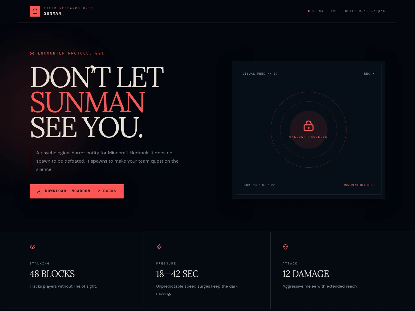 SUNMAN Horror Addon