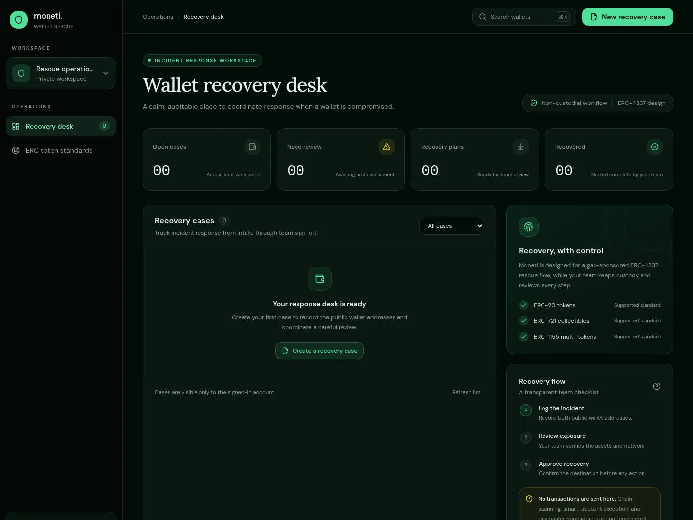 Moneti Wallet Rescue