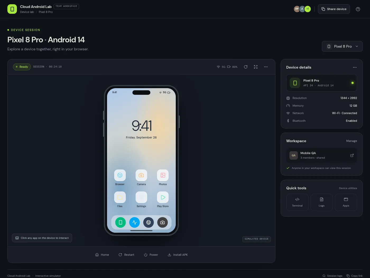 Cloud Android Device Lab