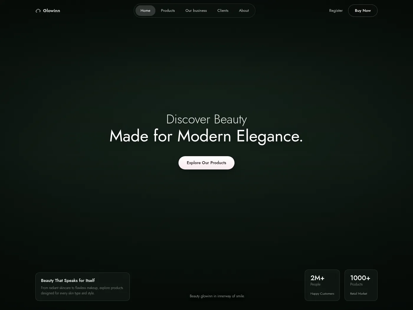 Glowinn Video Hero Site