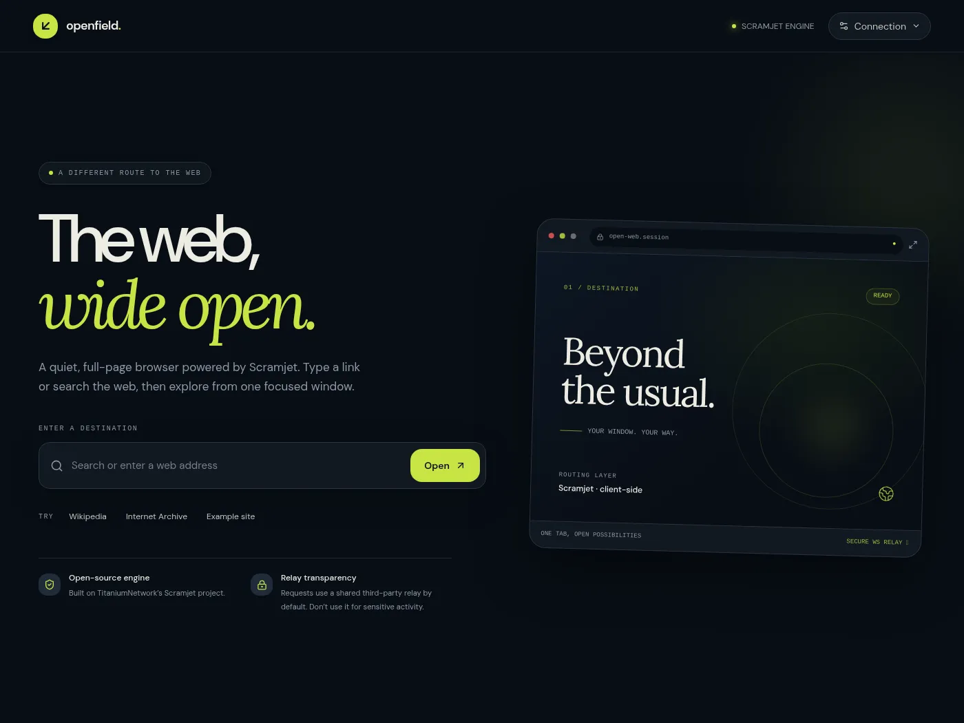 Scramjet Proxy Page