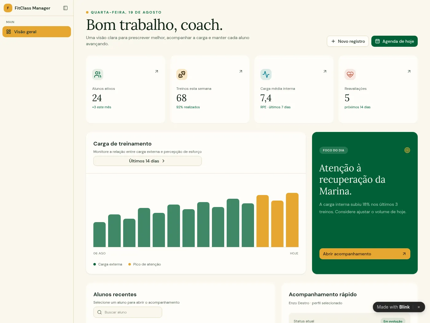 FitClass Manager
