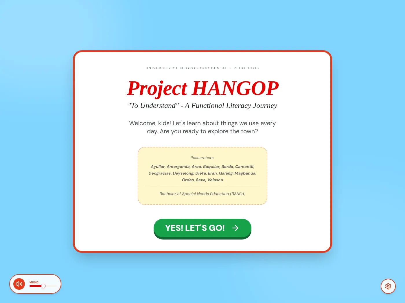 Project HANGOP Edu App