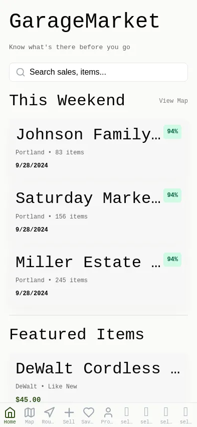 GarageMarket Mobile
