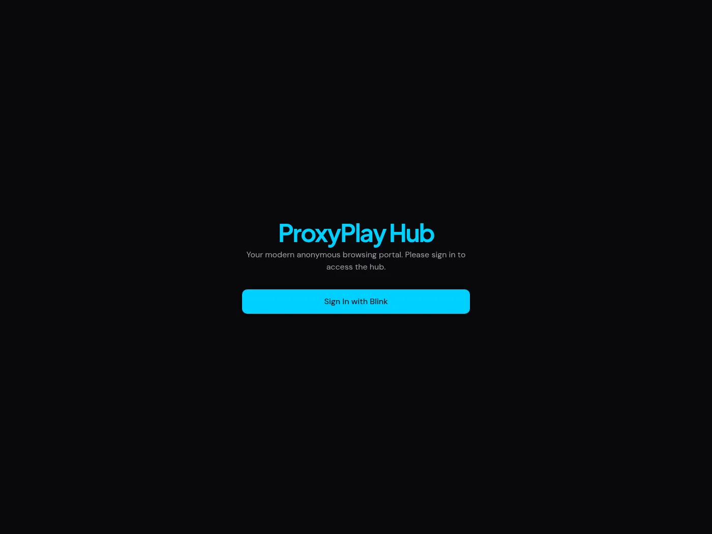 ProxyPlay Hub