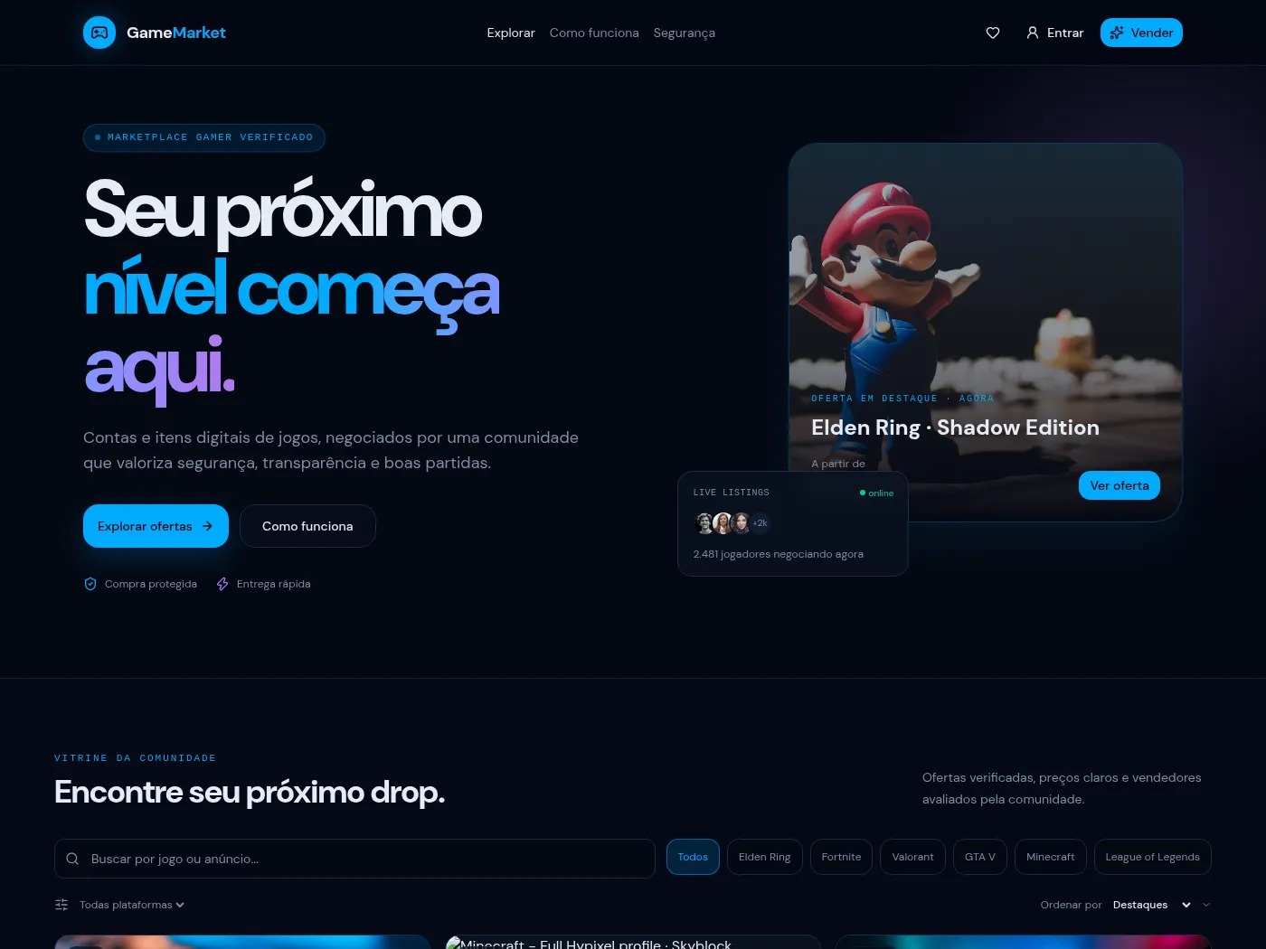 GameMarket Marketplace