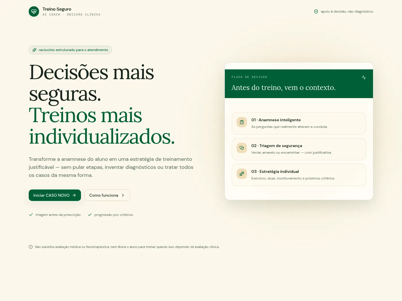 Treino Seguro AI Coach