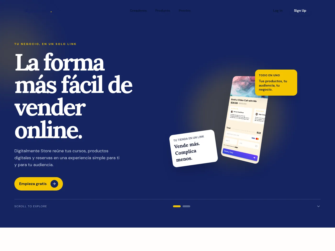 Digitalmente Store Landing
