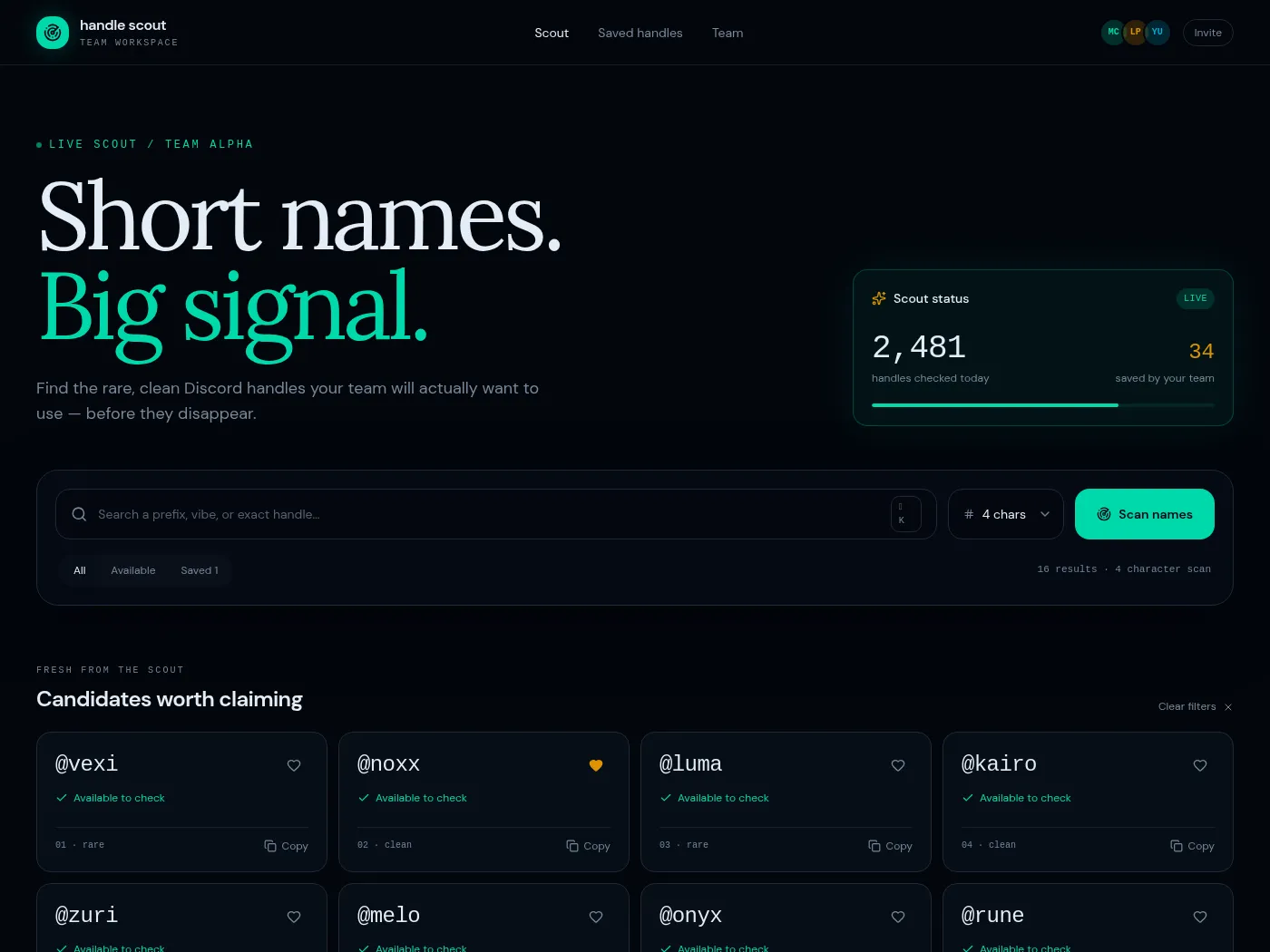 Discord Handle Finder