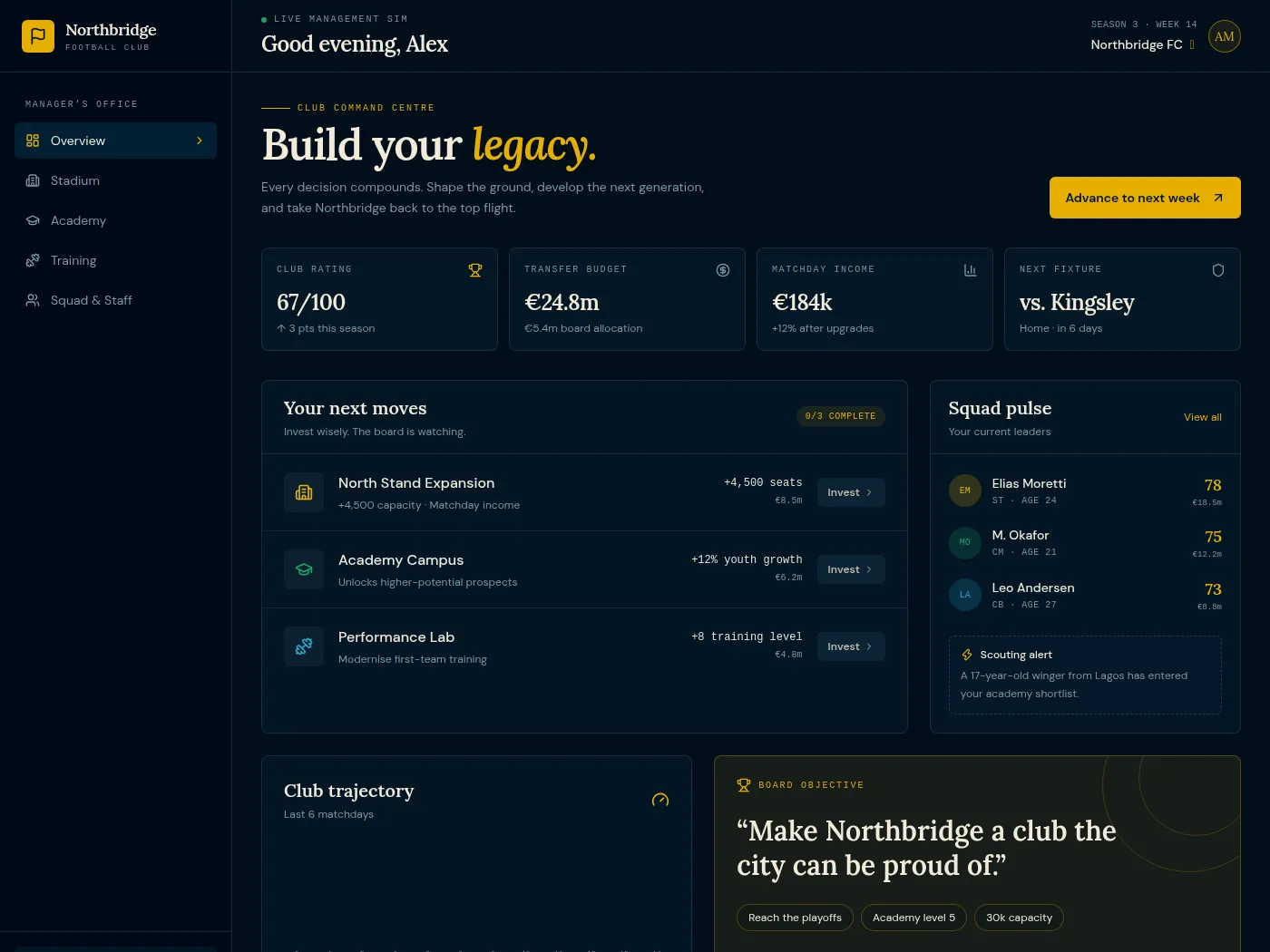 Stadium Manager Pro