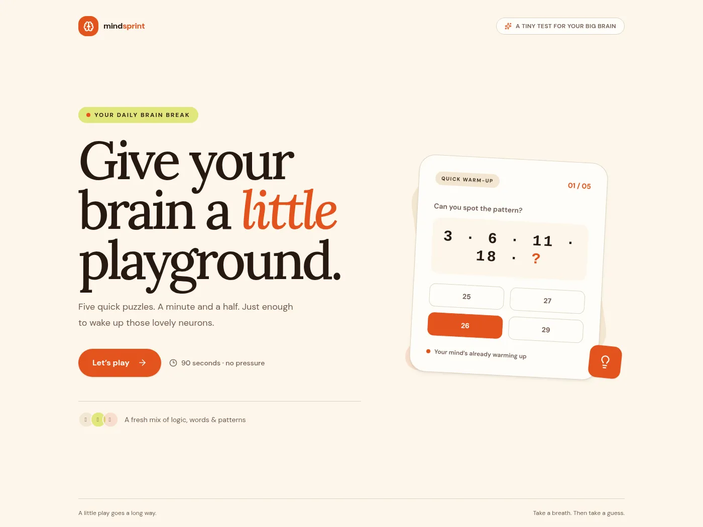 BrainTest Game