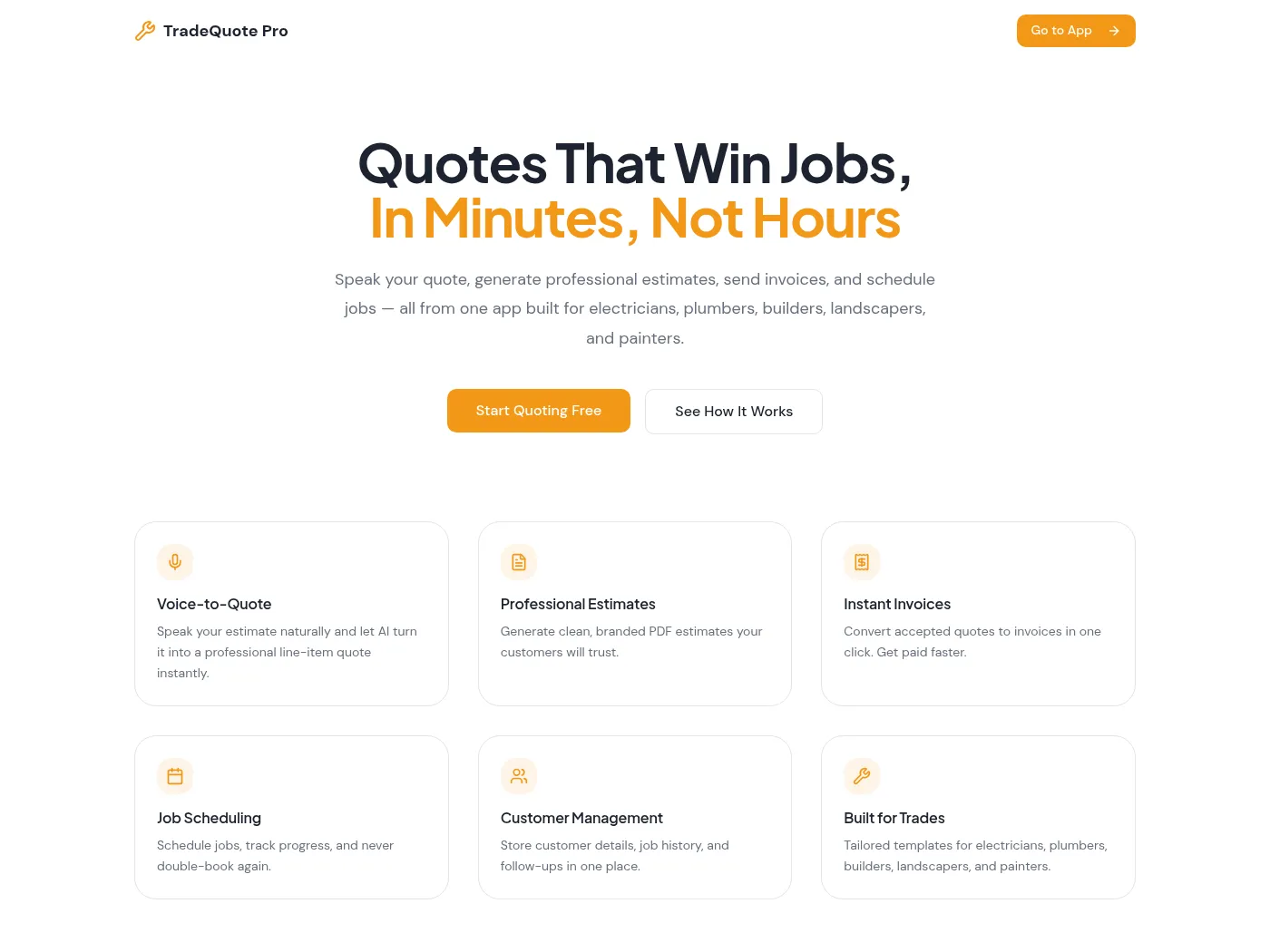 TradeQuote Pro