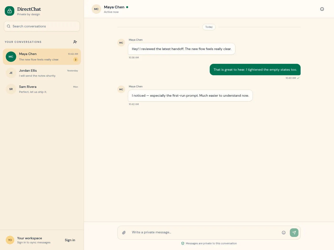 DirectChat Secure Messenger